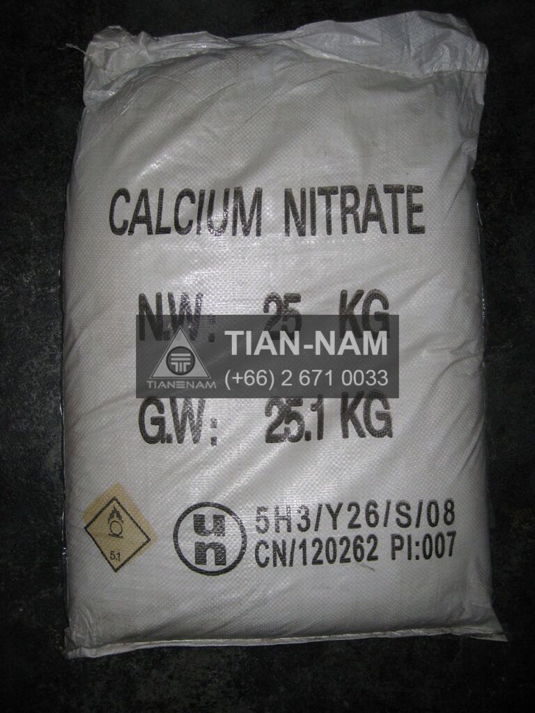 Calcium Nitrate - เทียนนำเคมีเคิล อินดัสเทรียลเทรด
